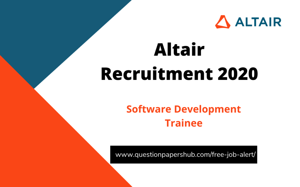 Altair Recruitment 2020 | Hiring Freshers for Software Development ...