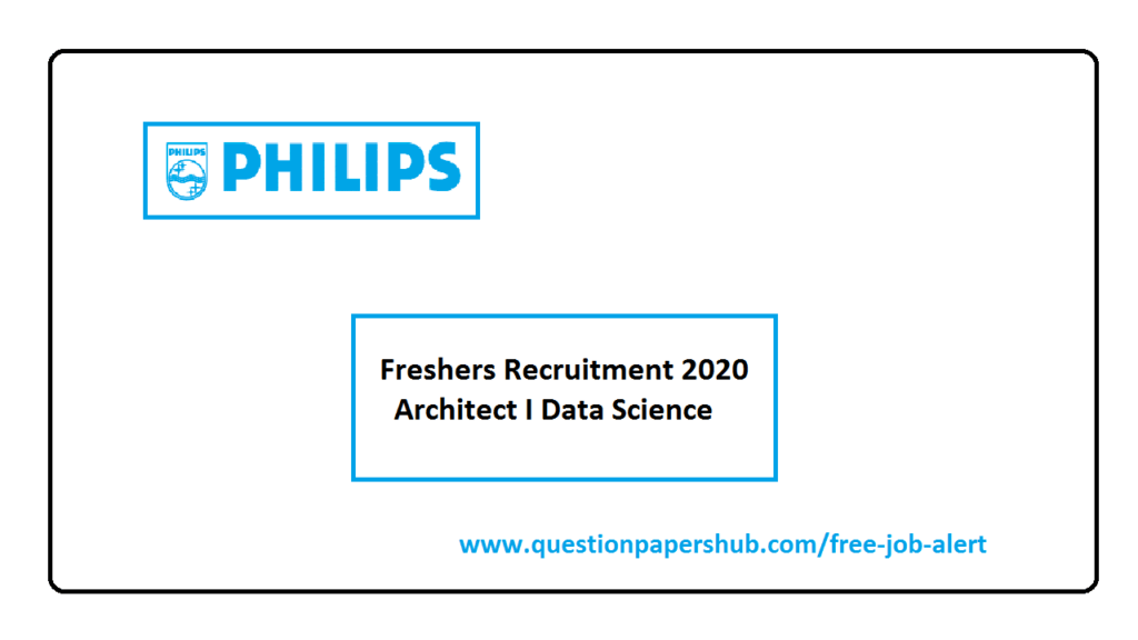 Philips Recruitment 2020 Hiring Freshers - Architect I - Data Science ...
