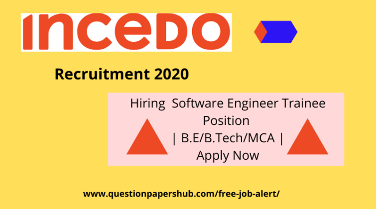 Incedo Technology Recruitment 2020 | Hiring Software Engineer Trainee ...