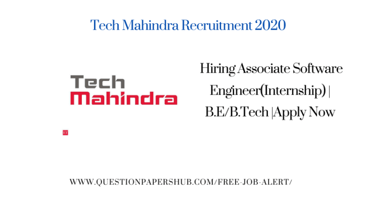 Tech Mahindra Recruitment 2020 | Hiring Associate Software Engineer ...