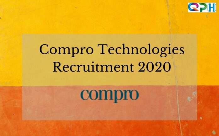 Compro Technologies Recruitment 2020 | Hiring Associate Software ...