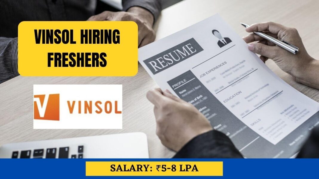 VinSol Off Campus Drive 2022 Hiring Freshers for Software Engineer ...