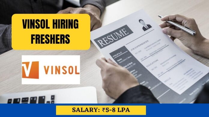 VinSol Off Campus Drive 2022 Hiring Freshers for Software Engineer ...