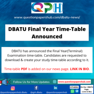 DBATU News Latest Updates - Find All DBATU Updates Here
